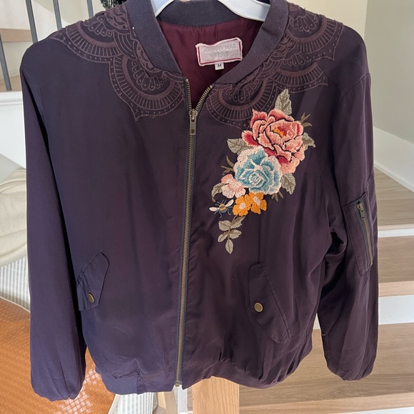 Johnny Was | Jackets & Coats | Johnny Was Lucy Bomber Jacket In Purple ...